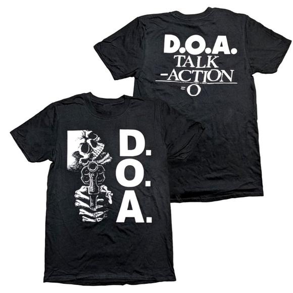 HollyMusicFan | Shirts | Doa Talk Action Skull Gun Band Tshirt 2 Sided ...